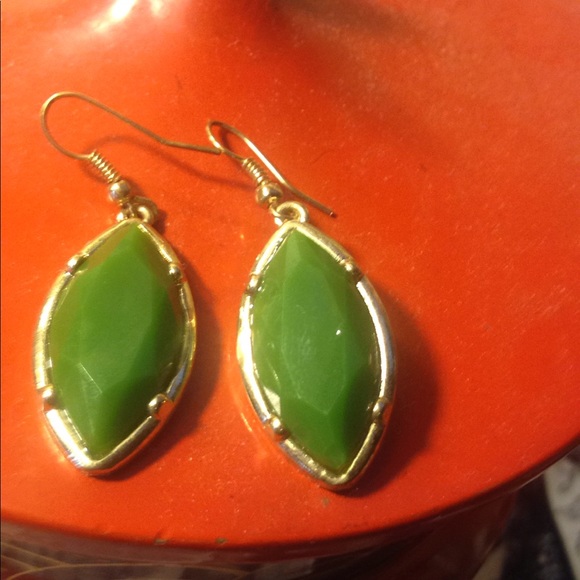 Jewelry | Jade Green Pierced Earrings | Poshmark